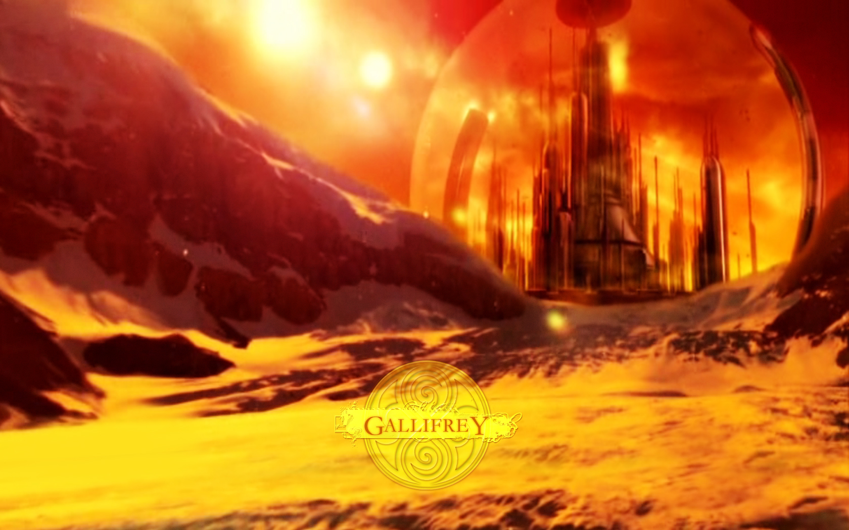 Gallifrey Writing Wallpaper